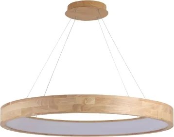 Brilagi -LED Lustr na lanku FALCON WOOD LED/60W/230V 3000/4000/6000K 80 cm dřevo