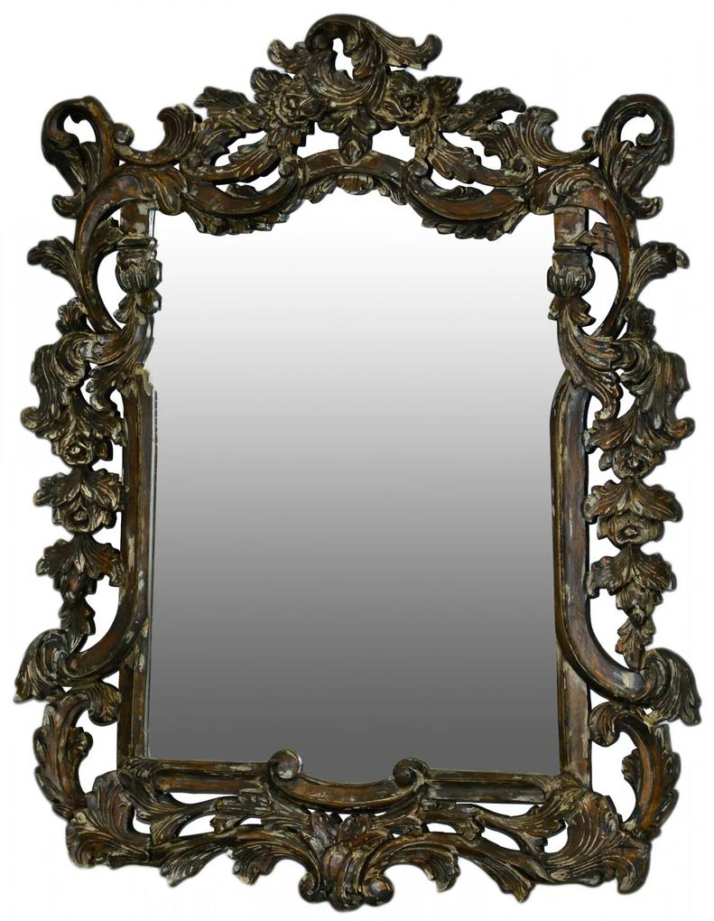 Bramble Furniture Zrcadlo Prince Regent, hnědá barva s šedou patinou
