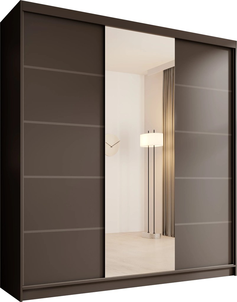 ADRK Furniture Posuvná skříň se zrcadlem Sonic 200 ADRK-SW-SON-B-200