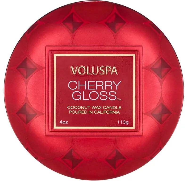 Voluspa – vonná svíčka Cherry Gloss (Třešňový lesk), 113 g