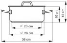 KOLIMAX - české nerezové nádobí KOLIMAX Rendlík PRECISE s poklicí, průměr 26 cm, objem 4,5l