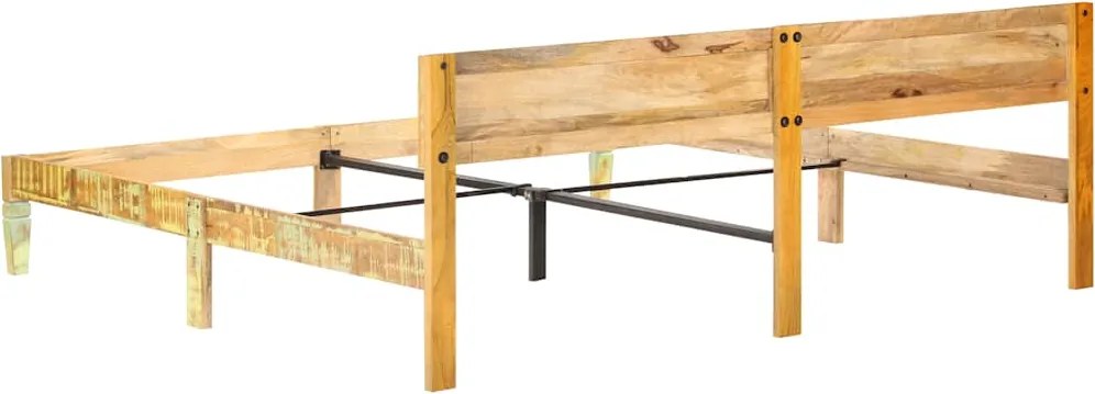 Rám postele masivní recyklované dřevo 200 x 200 cm 288439