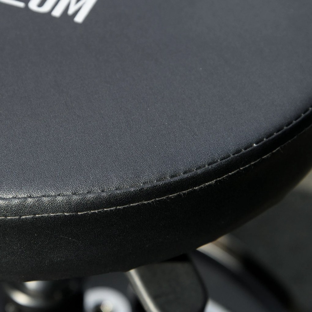 HOMCOM Mechanická Židle, Servisní Stolik, Otočné Sedadlo, Nastavitelná Výška, Kolečková Pracovní Židle s Přihrádkou 100 kg pro Garáž a Automobilové O…