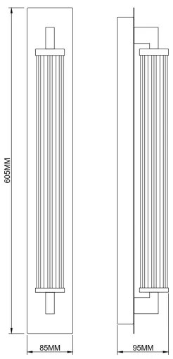 Zuma Line 003064-034744 - LED Nástěnná lampa DORIA LED/13W/230V zlatá