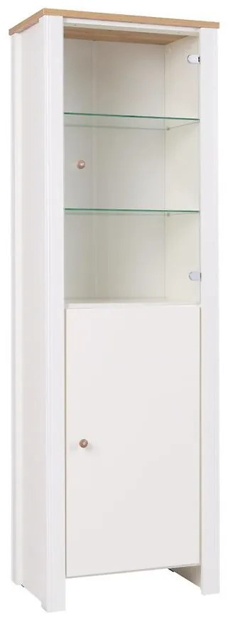 Vitrine Berg 65cm Crem/Dub Zlatý P