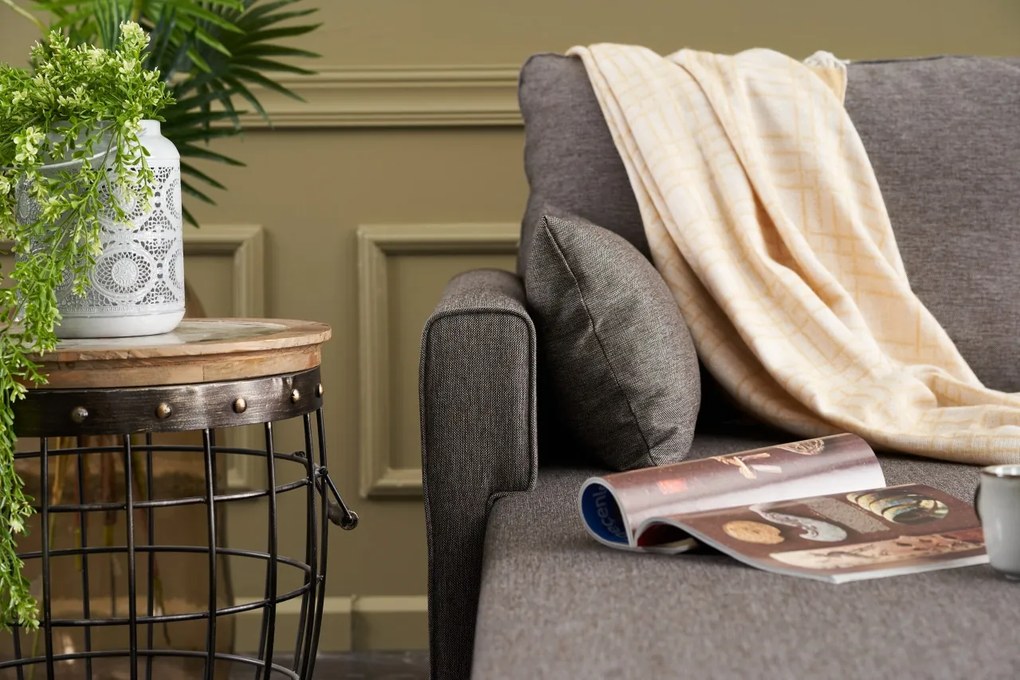 Hanah Home Designová pohovka BELLA hnědá levá 275 cm 825BLC2585