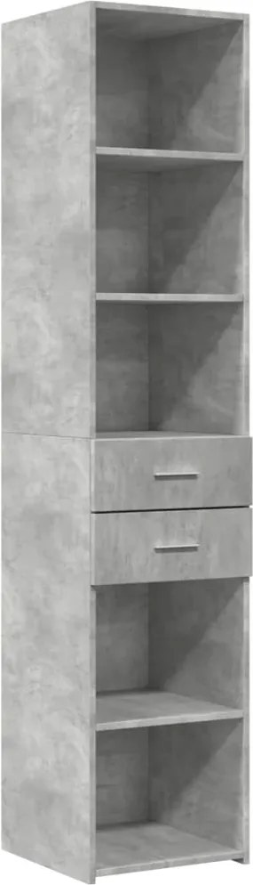 Skříň highboard betonově šedá 40x42,5x185 cm kompozitní dřevo 3281444
