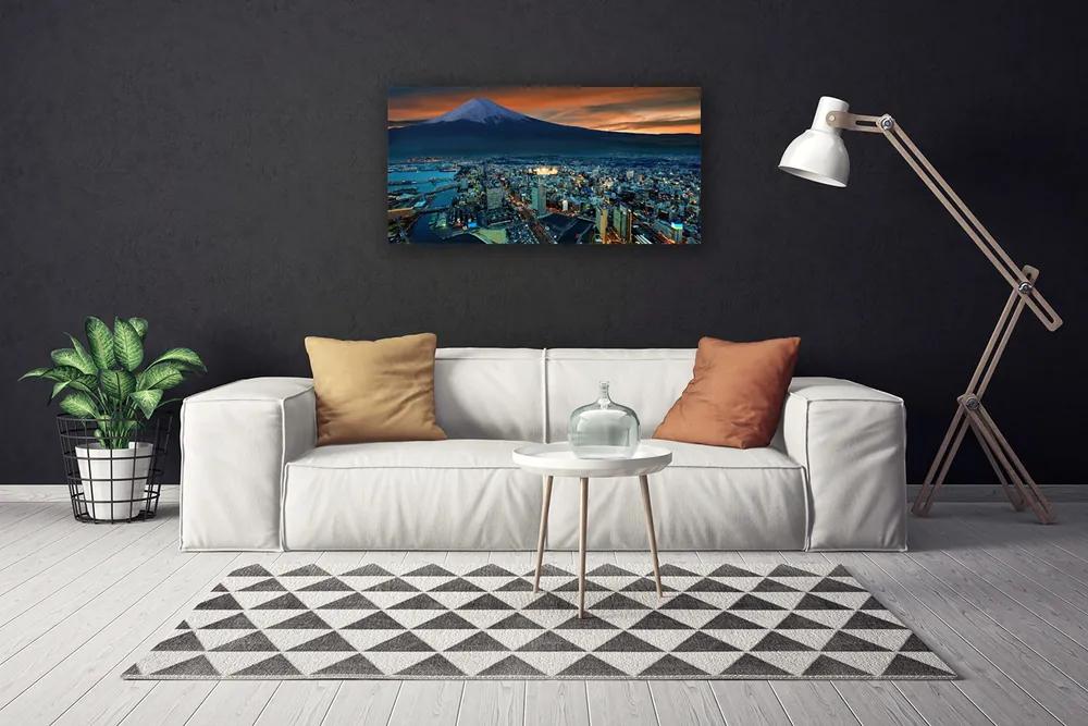 Obraz na plátně Město Hora Dmy 100x50 cm