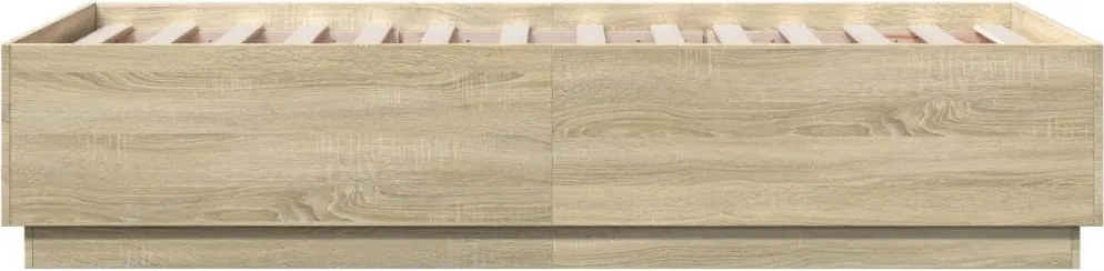 Rám postele dub sonoma 90 x 190 cm kompozitní dřevo 3209753