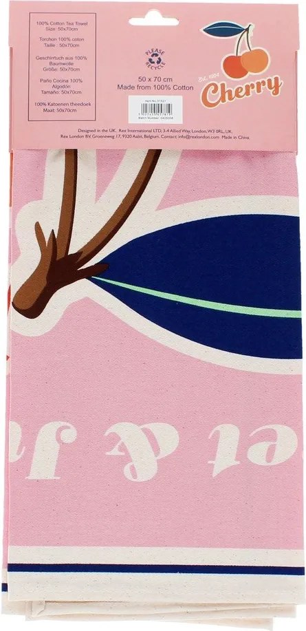 Bavlněná utěrka 70x50 cm Cherry – Rex London