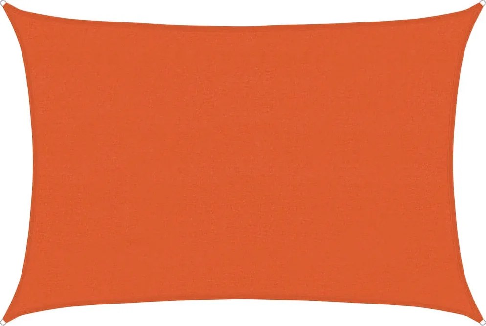 Stínicí plachta 160 g/m² oranžová 4 x 6 m HDPE 311684