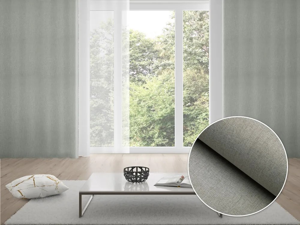 Biante 100% zatemňovací závěs Blackout BKW-208 Šedé žíhání 130x150 cm