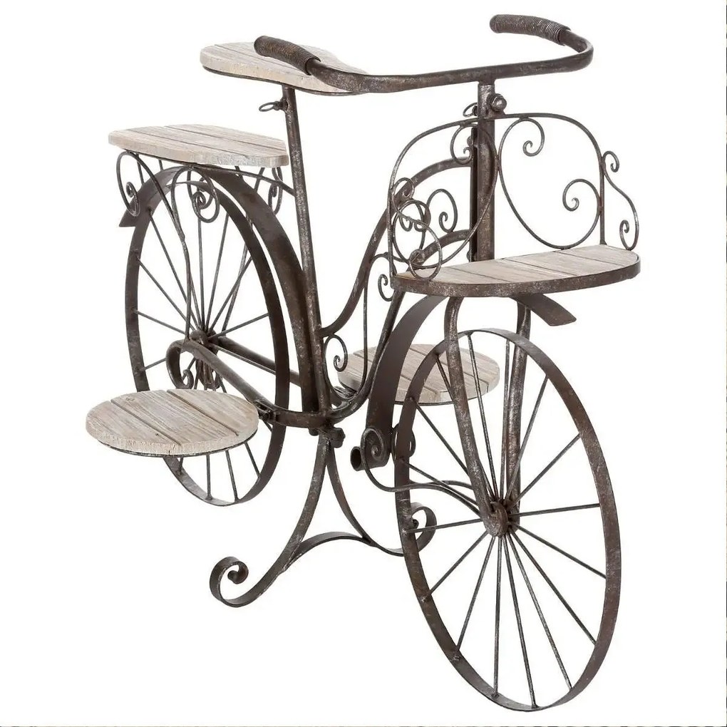 Kovový květináč JÍZDNÍ KOLO, 59 cm