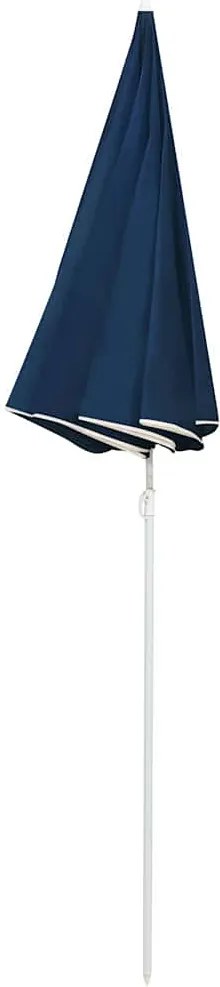 Zahradní slunečník s ocelovou tyčí modrý 180 cm 315538