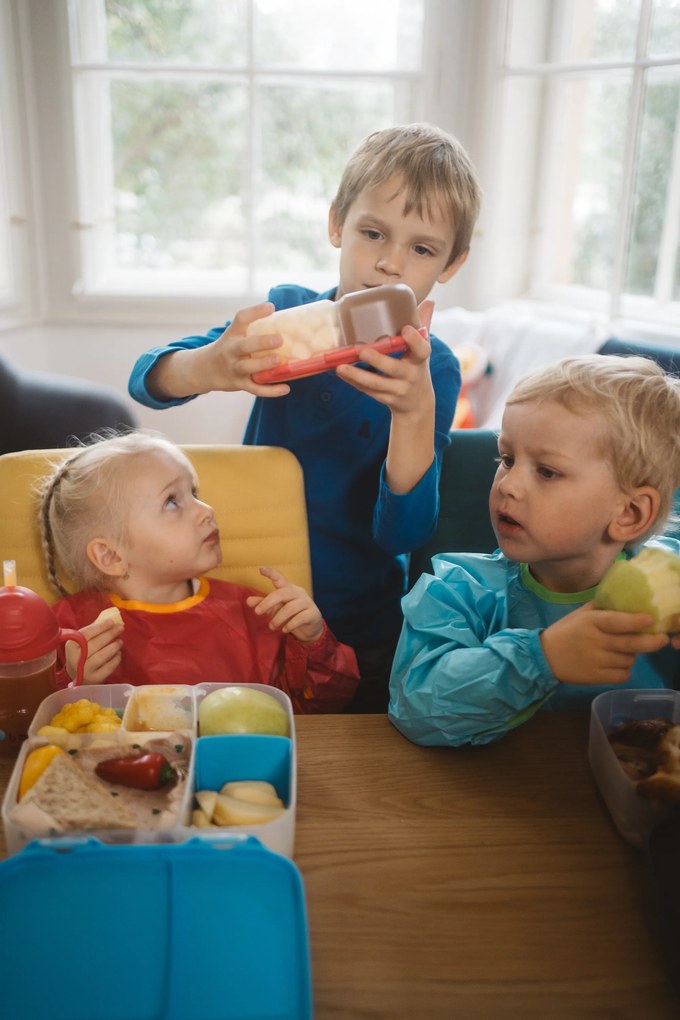 Svačinový box malý - růžový/oranžový