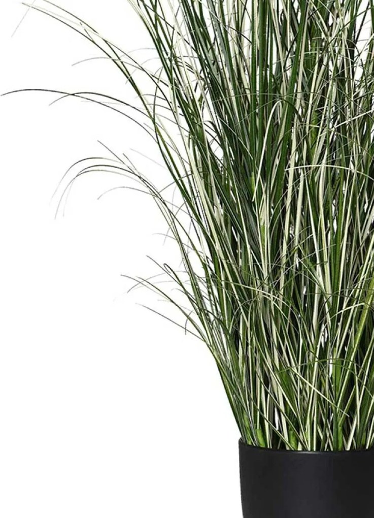 Umělá tráva v černém květináči GREVY, výška 85 cm, plast, zelená