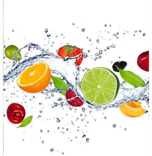 DIMEX | Vliesová fototapeta na zeď Ovoce ve vodě MS-3-0239 | 225 x 250 cm | bílá, vícebarevná