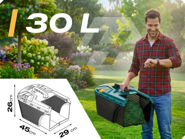 Elektrická sekačka HM-612, 1400W, 34cm, zelená | Humberg