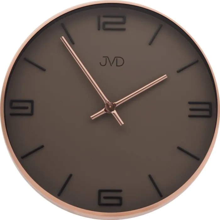 Designové moderní celokovové nástěnné hodiny JVD HC19.1