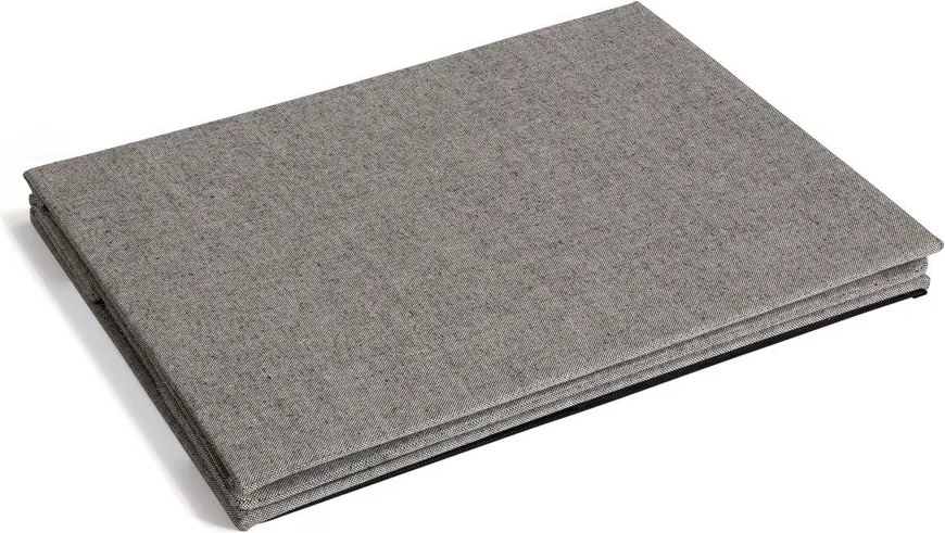 Šedý látkový úložný box s víkem 31x41x22 cm Soft Storage Medium – Bigso