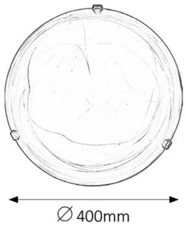 Alabastro | Kulaté stropní či nástěnné svítidlo | E27 - r-3353
