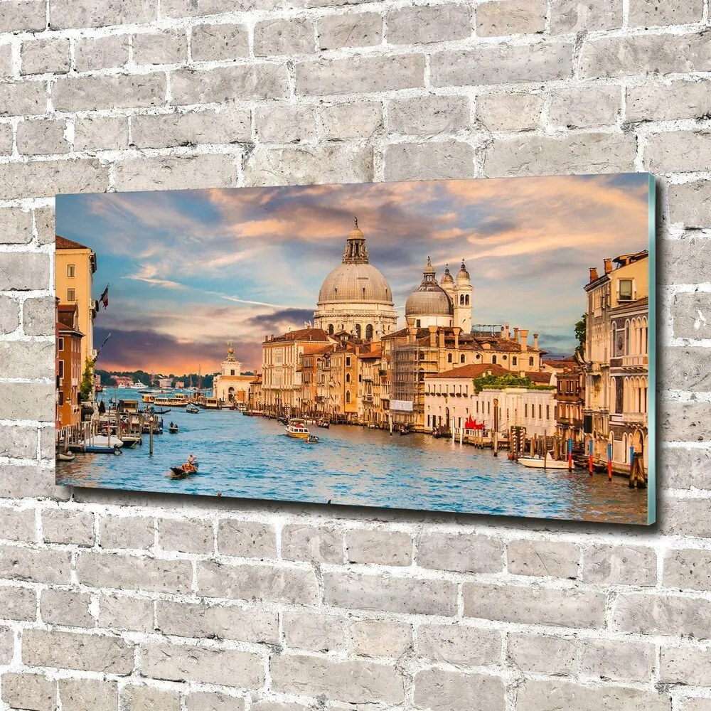 Wallmuralia Moderní skleněný obraz z fotografie Benátky Itálie 140x70 cm