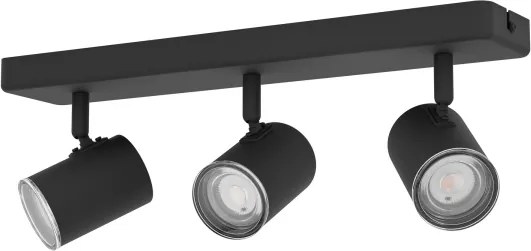 Eglo 901966 - Koupelnové bodové svítidlo CONSUMA 3xGU10/5W/230V IP44 černá
