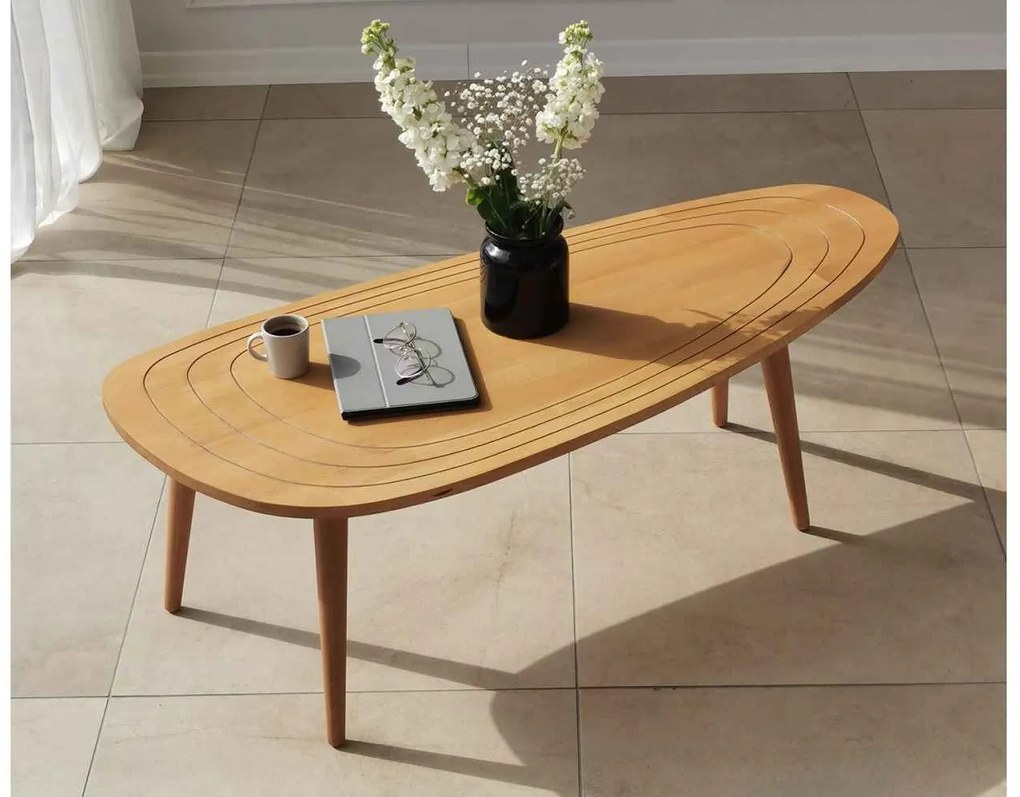 Designový konferenční stolek Garnet 115 cm teak