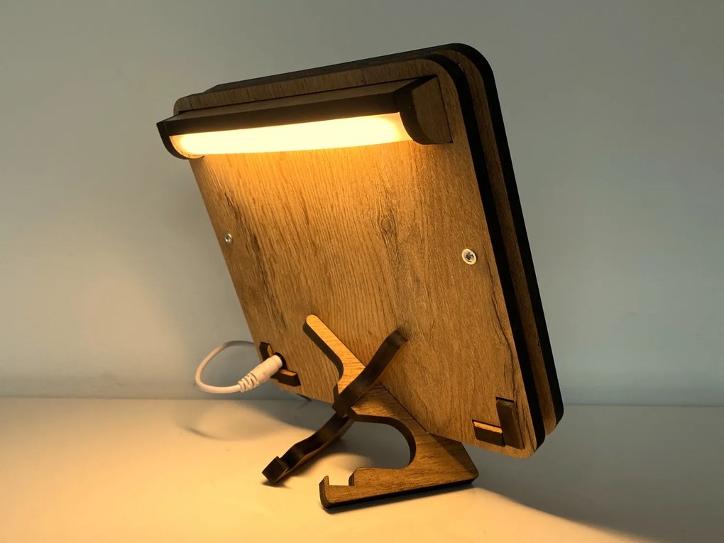 Li-Go "Baset" lampa 19x19 cm provedení povrchu: dub