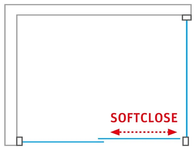 MI D2L/R + MI FX2 2050 mm Viz technická specifikace Transparent O 1000 × 1000 Černý elox Pravé dveře 1000 1000 MI D2R/1000_MI FX2/1000_cer