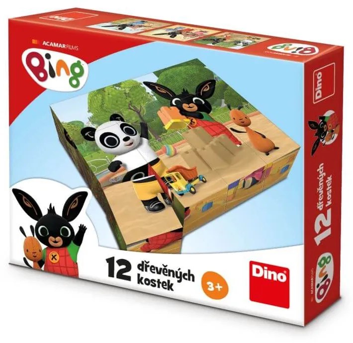 BING 12 dřevěných licenčních kostek