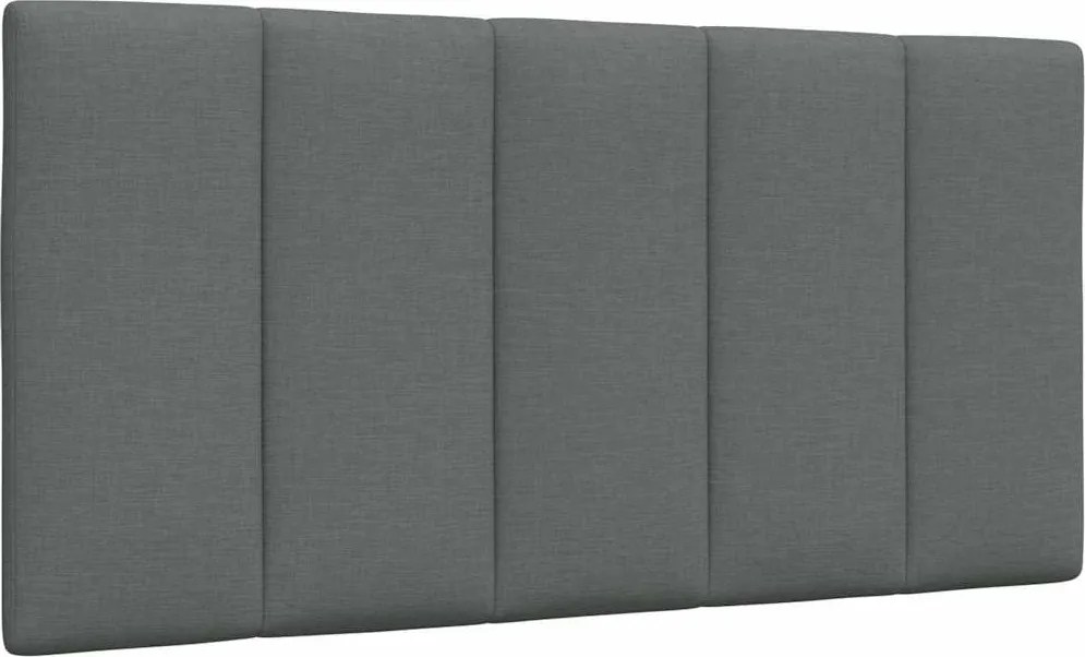Rám postele bez matrace Hanko tmavě šedá 100 x 200 cm textil 3310371