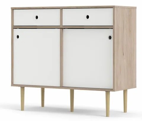 Tvilum Komoda Ruby 2d2s hickory/bílá