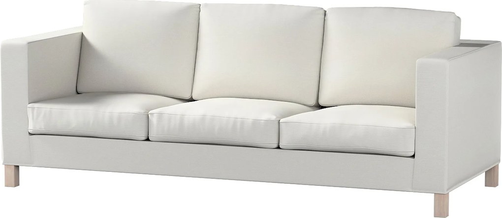 Potah na pohovku IKEA  Karlanda 3-místná nerozkládací, krátký barva šedá látka lesklé, pletený vzor, sametová