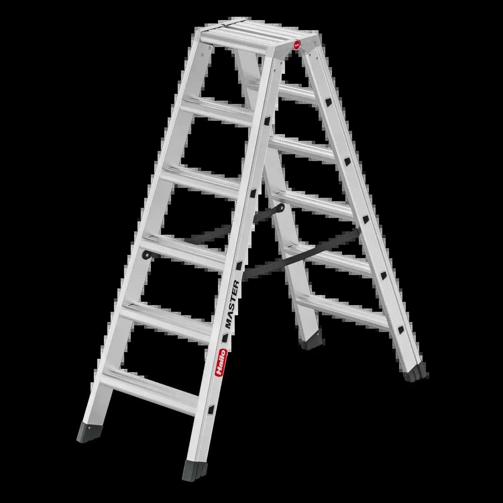 Hliníkové štafle Hailo Master D100 2x6 stupnů, 10000-113