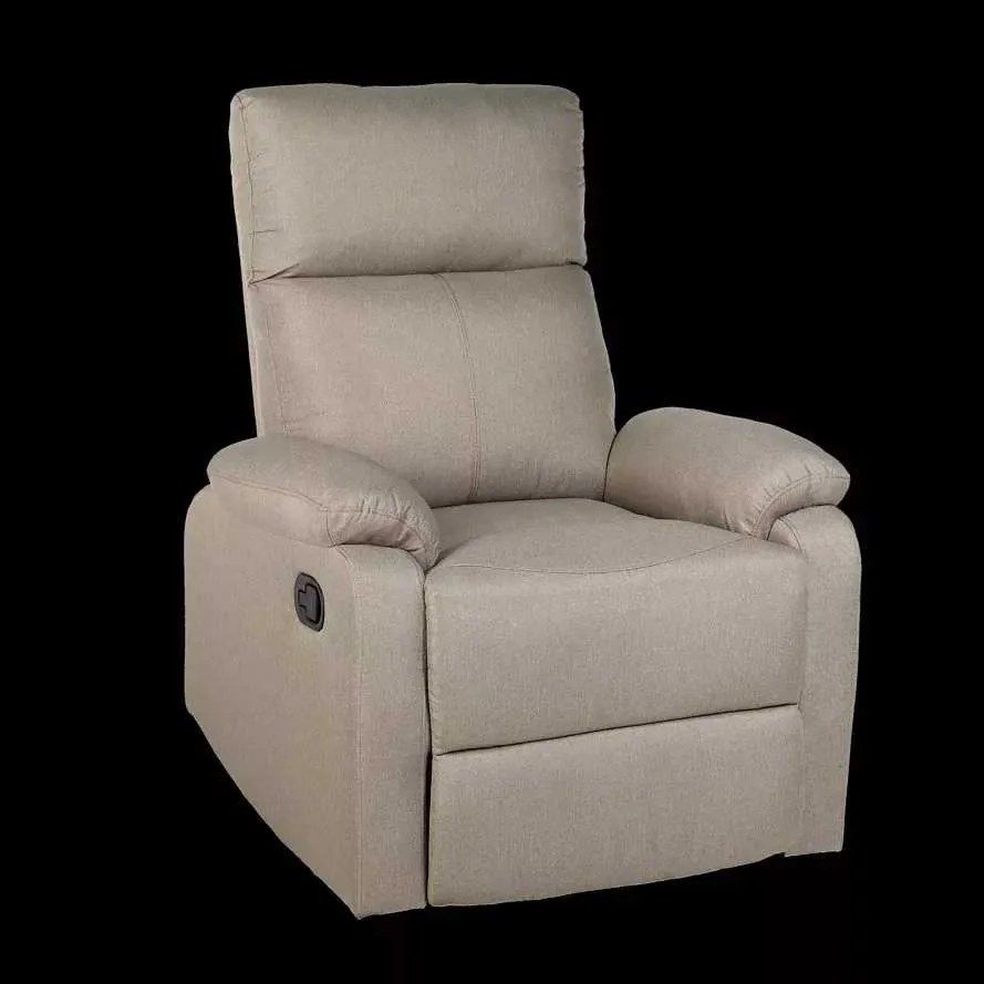 LuxuryForm DESIGN Televizní křeslo CARLOS s polohováním - béžové