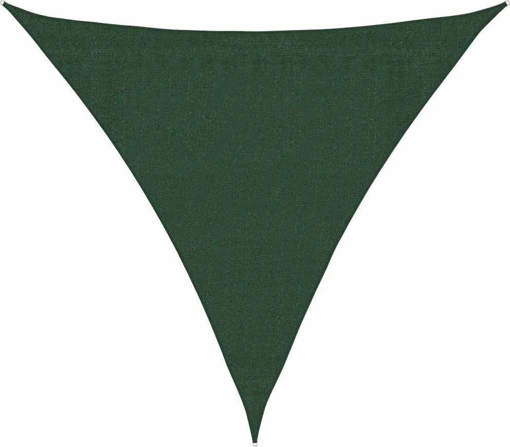 Stínící plachta 160 g/m² tmavě zelená 3 x 3 x 3 m HDPE 311472