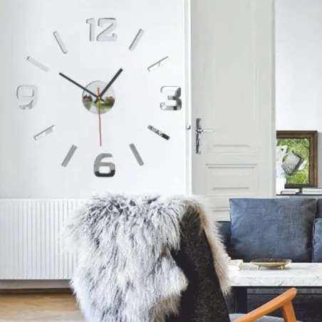 Nalepovací nástěnné hodiny z akrylu – moderní 3D plexi hodiny | SENTOP X0089