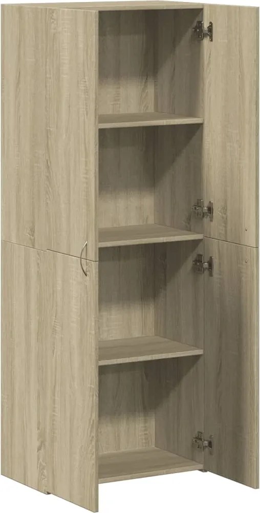 Kartotéka dub sonoma 60 x 32 x 153 cm kompozitní dřevo 3276646