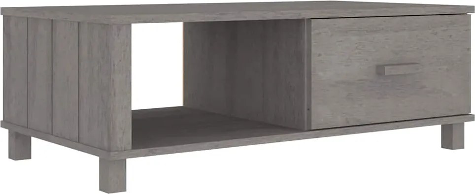 Konferenční stolek HAMAR světle šedý 100 x 55 x 35 cm borovice 340455
