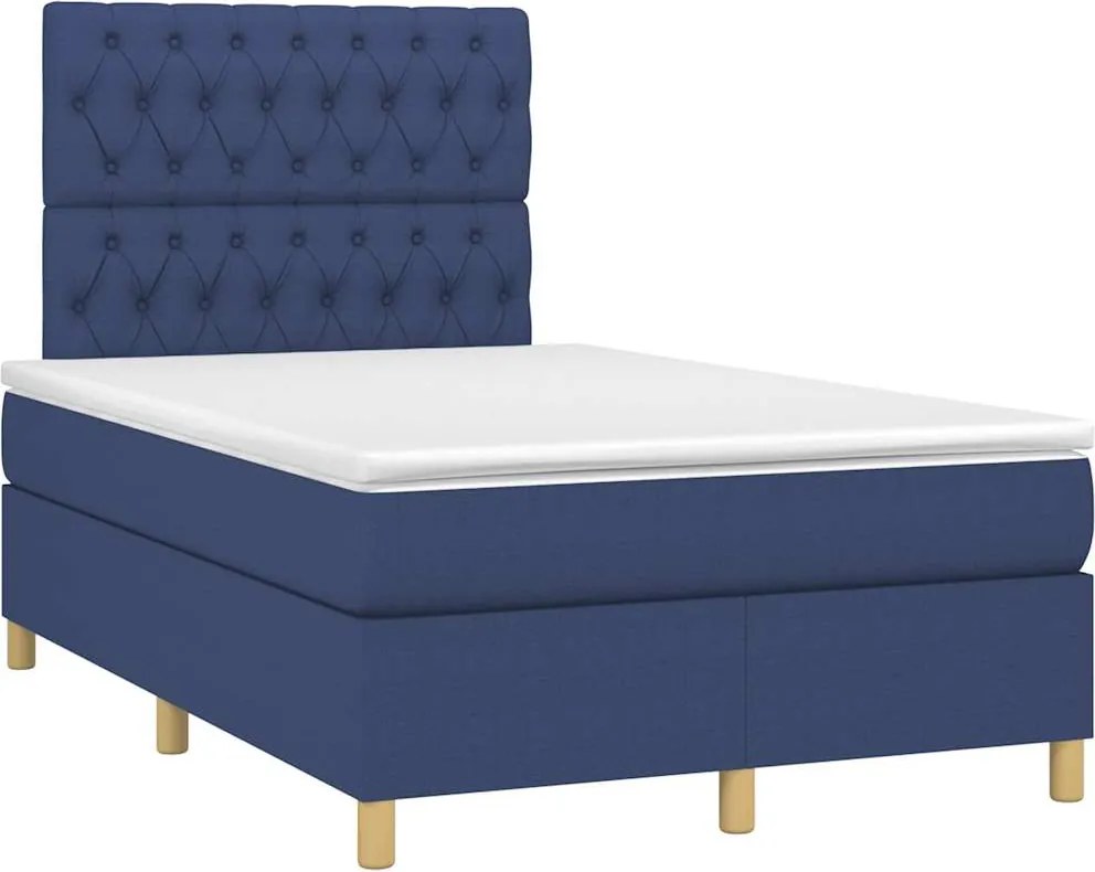 Box spring postel s matrací černá 120x190 cm textil 3269957