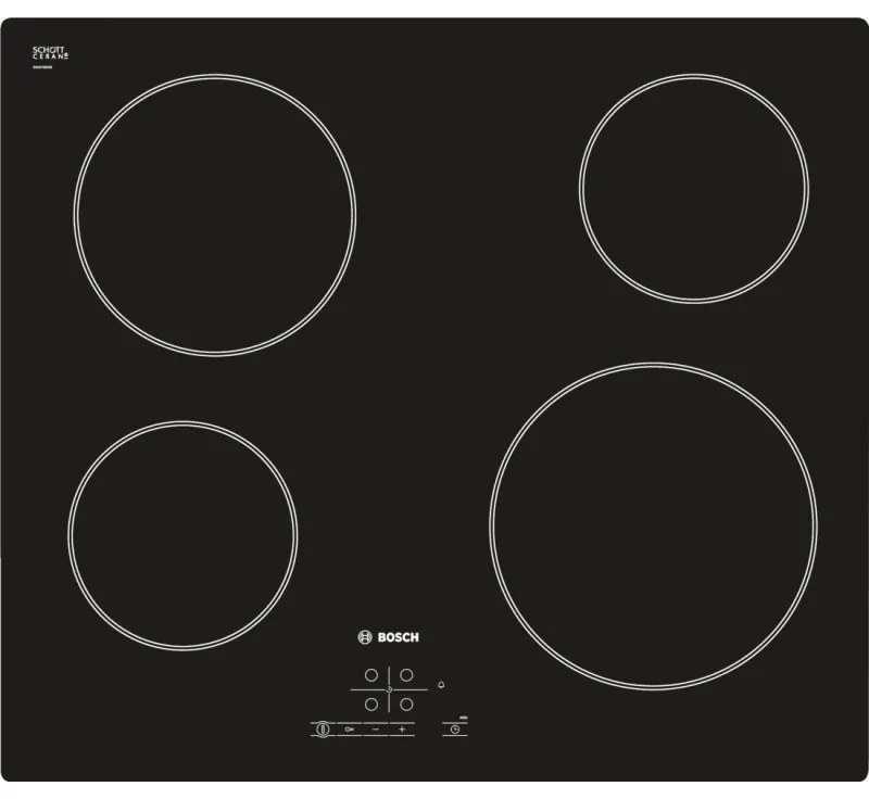 Bosch PKE611B17E sklokeramická vrná deska, černá 60 cm