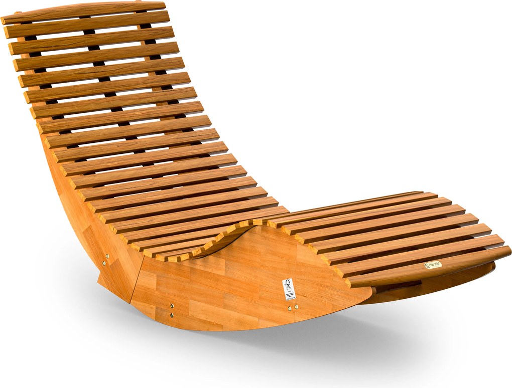 Saunové lehátko Java skládací ergonomické houpačka možnost zajištění