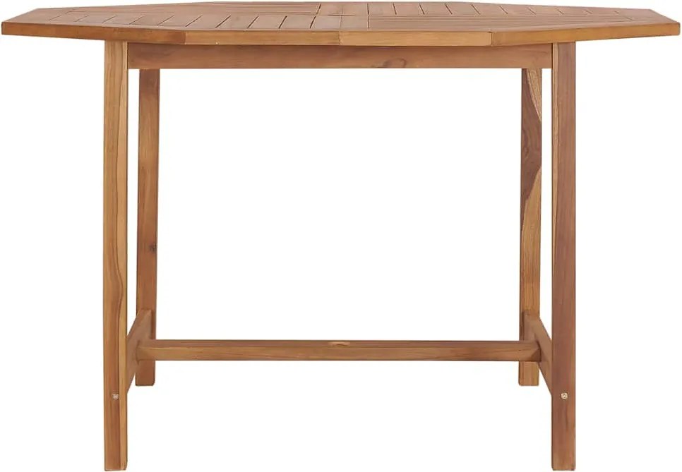 Zahradní jídelní stůl 110 x 110 x 75 cm masivní teak 318478