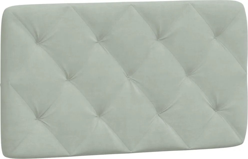 Postel s matrací světle šedá 80 x 200 cm samet 3208622
