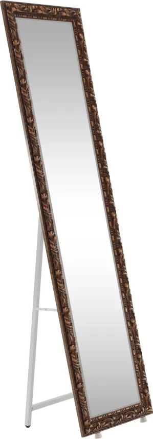 Designové zrcadlo, hnědá, PANTOS