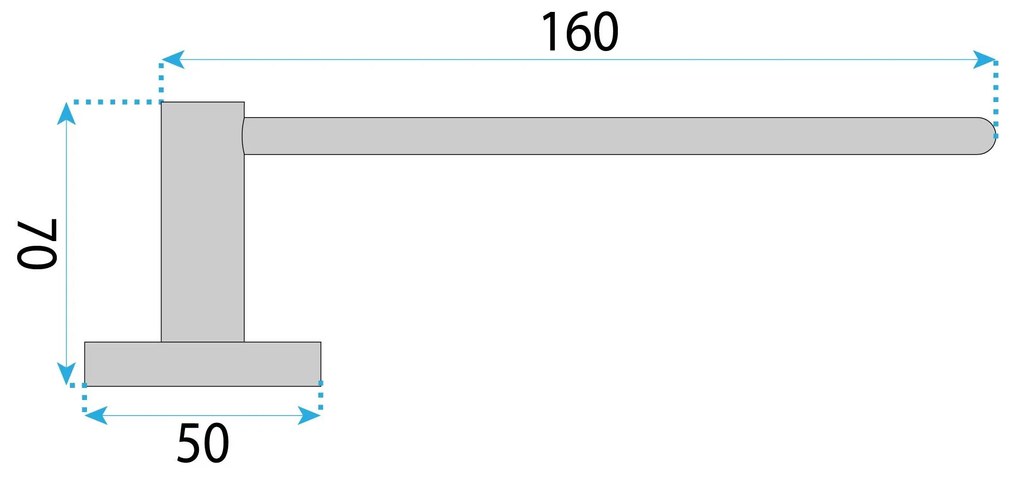 Rea Leo, držák na toaletní papír, zlatá lesklá, REA-88064