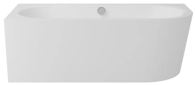 BESCO Volně stojící vana AVITA A-LINE bílá, sifon s napouštěním přepadem Barva sifonu - Bílá, Rozměr vany - 150 × 75 cm, Způsob provedení - Levé VANAVITAL15LWN