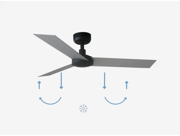 FARO 34285 - Stropní ventilátor CRUISER S černá pr. 106 cm + dálkové ovládání