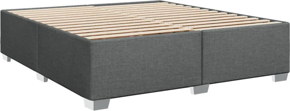 Box spring postel s matrací tmavě šedá 180x200 cm textil 3290568